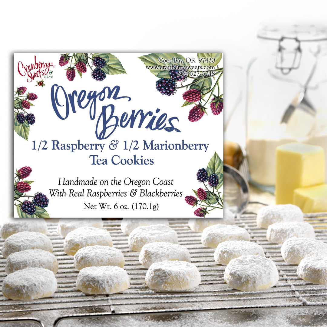 Oregon Berries Powderz Tea Cookies 6oz. – Cranberry Sweets & More